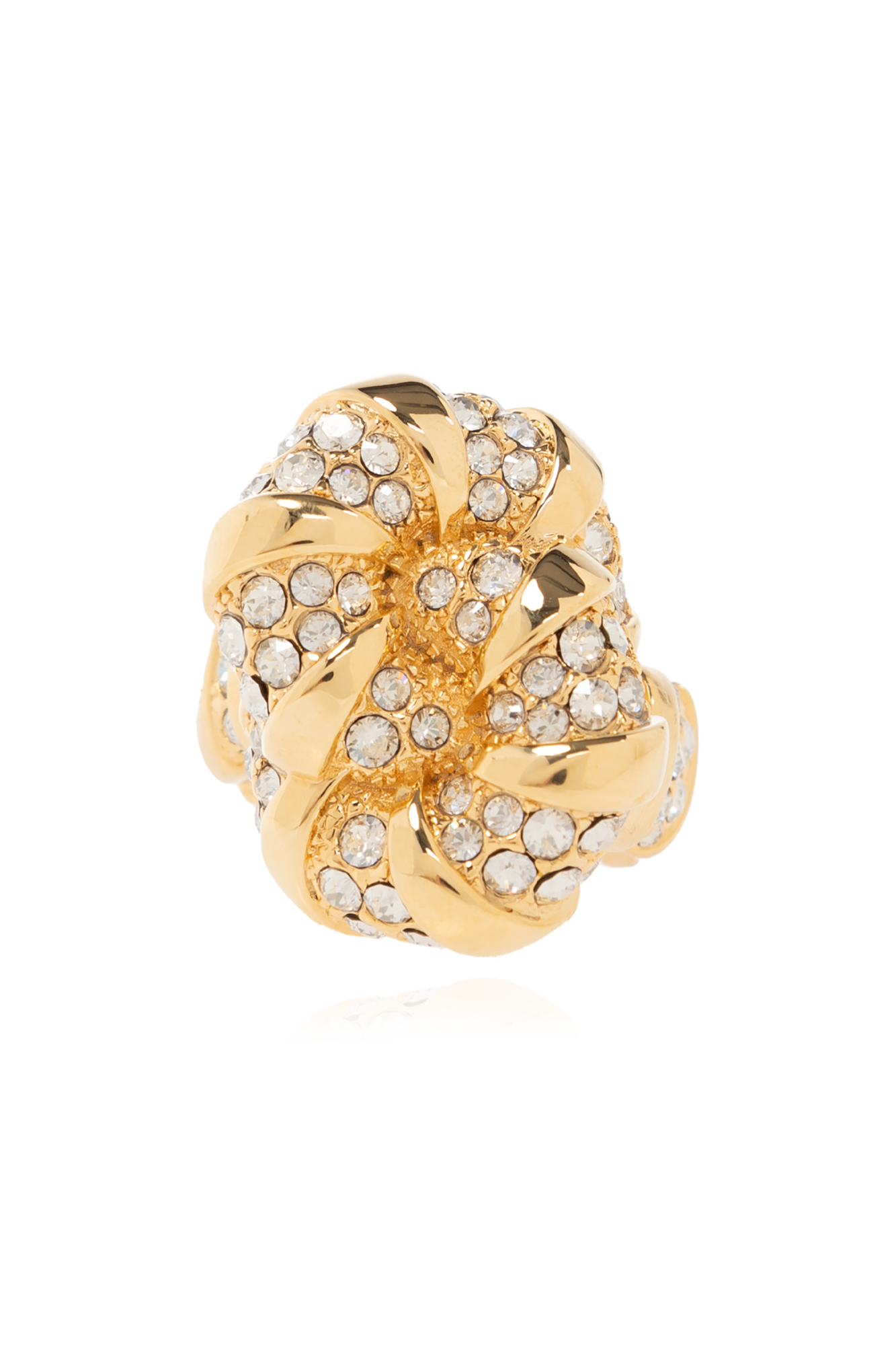 Lanvin Brass Ring In Gold | ModeSens